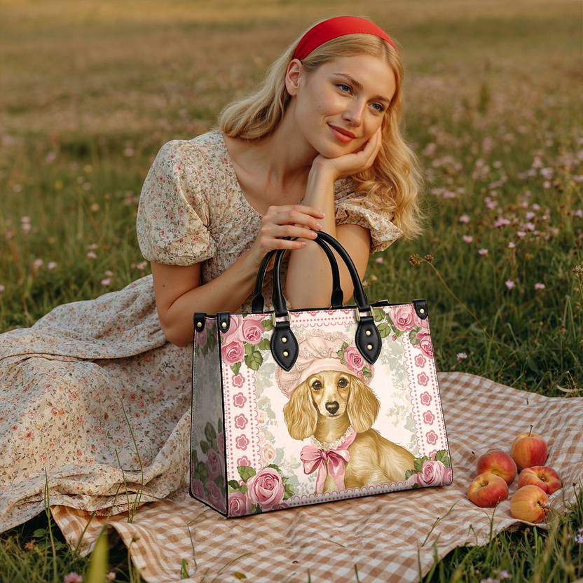 DachyCharm Say Bonjour Leather Bag